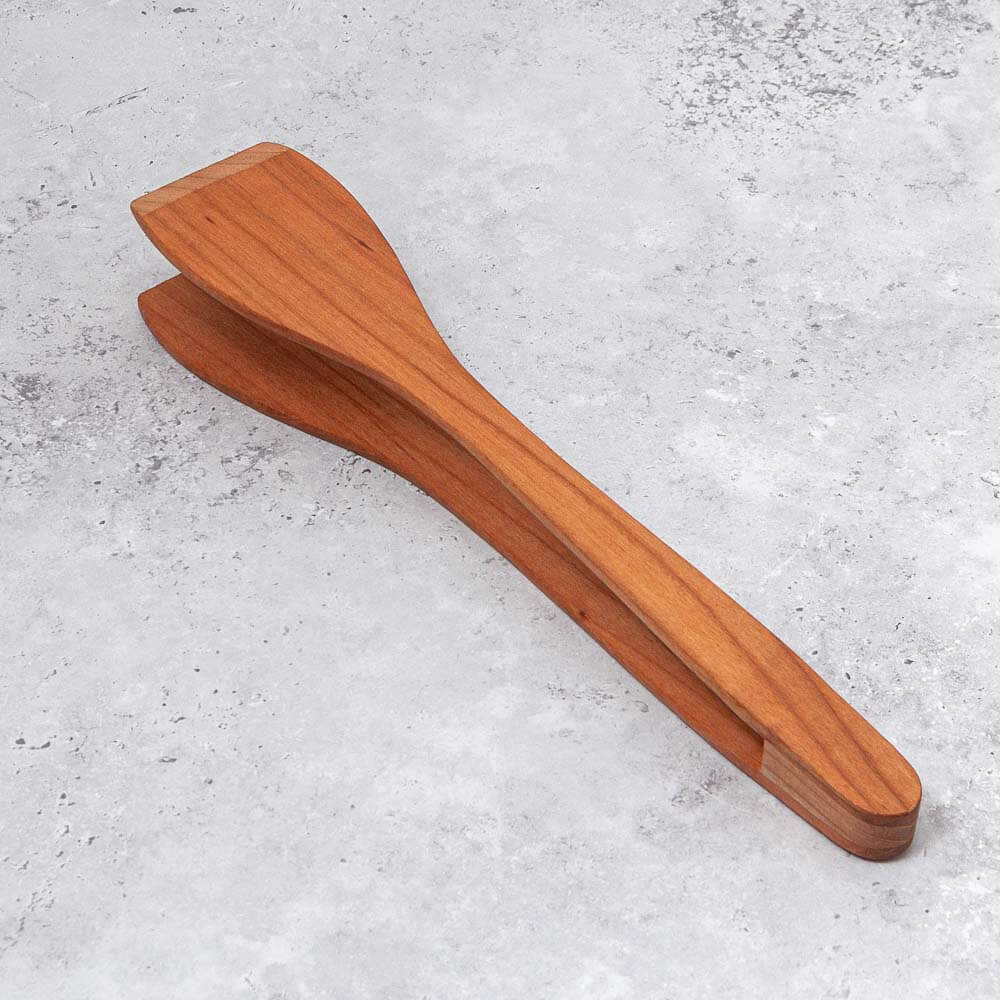 Cherry Wood Wide Tongs – Italian Cookshop Ltd
