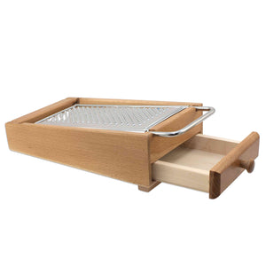 Large Wooden Box Parmesan Cheese Grater With Drawer – Italian Cookshop Ltd